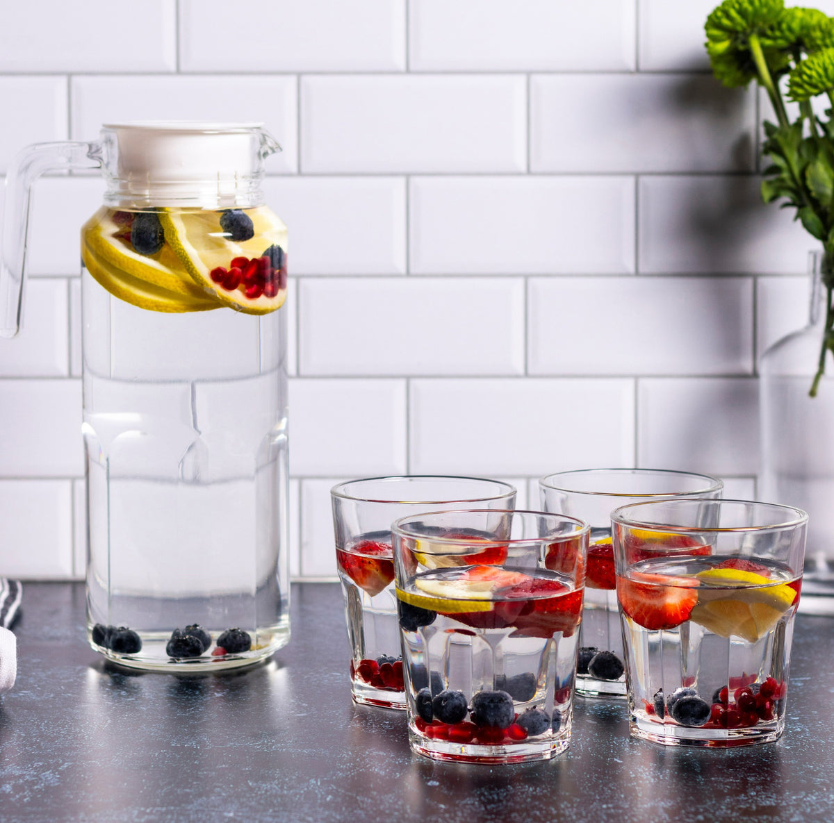 Consol Glass Marbella Water Set (5 Piece) – The Consol Shop Stellenbosch
